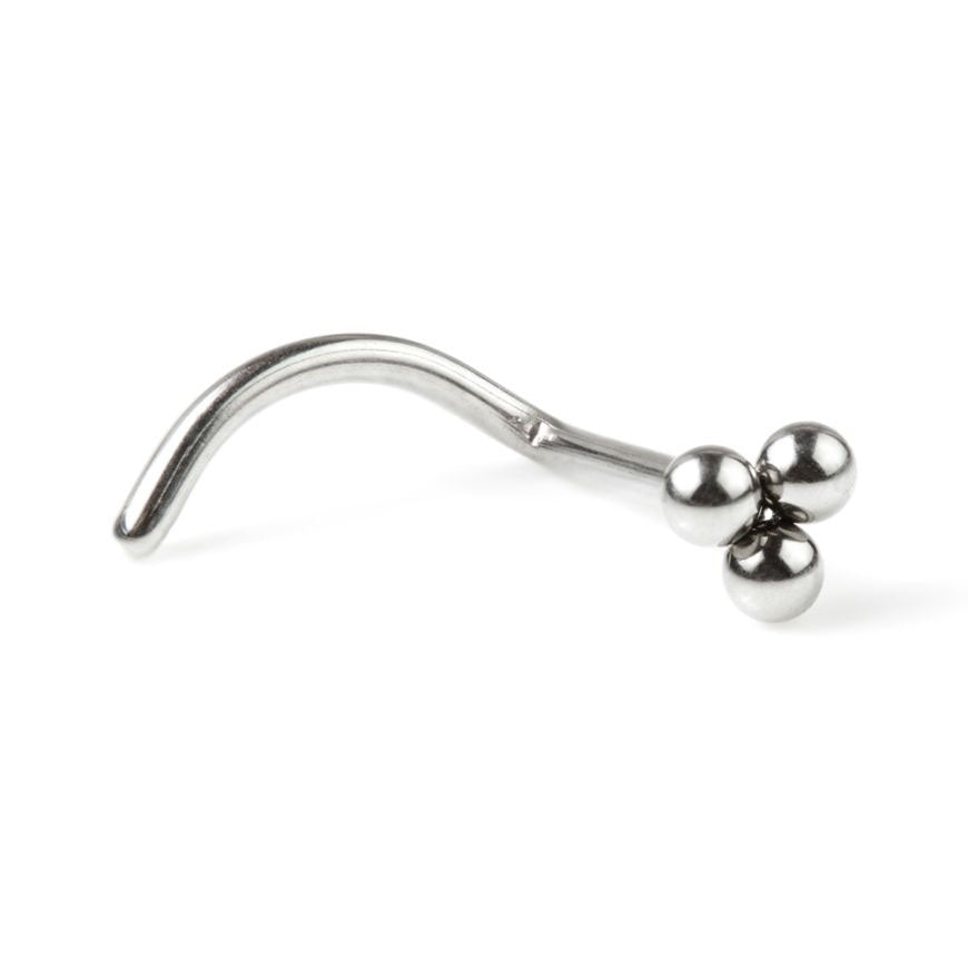 Nose Screw - Titanium trinity – Obsidian Body Piercing