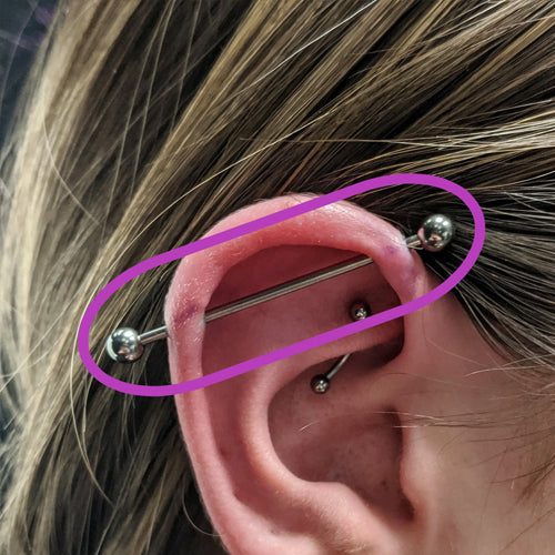 .Industrial Piercing – Obsidian Body Piercing