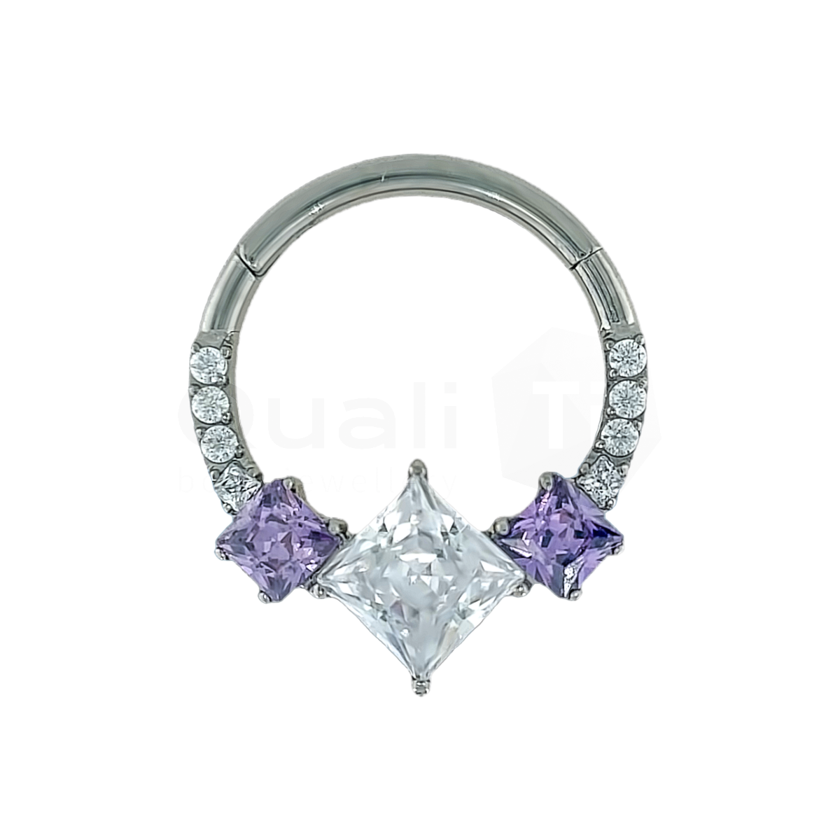 'Supreme' Hinged Ring – Obsidian Body Piercing